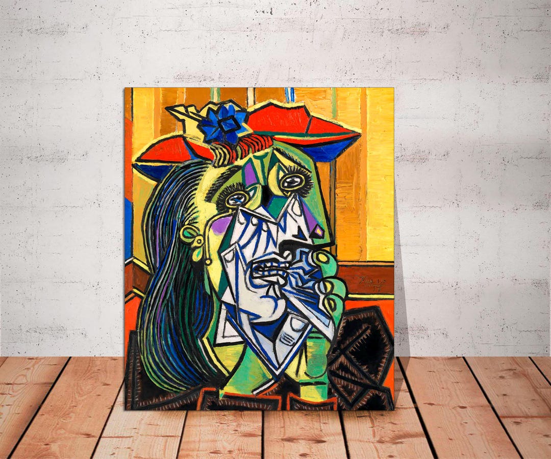 Weeping Woman Canvas by Pablo Picasso, Classic Modern Abstract Wall Art ...