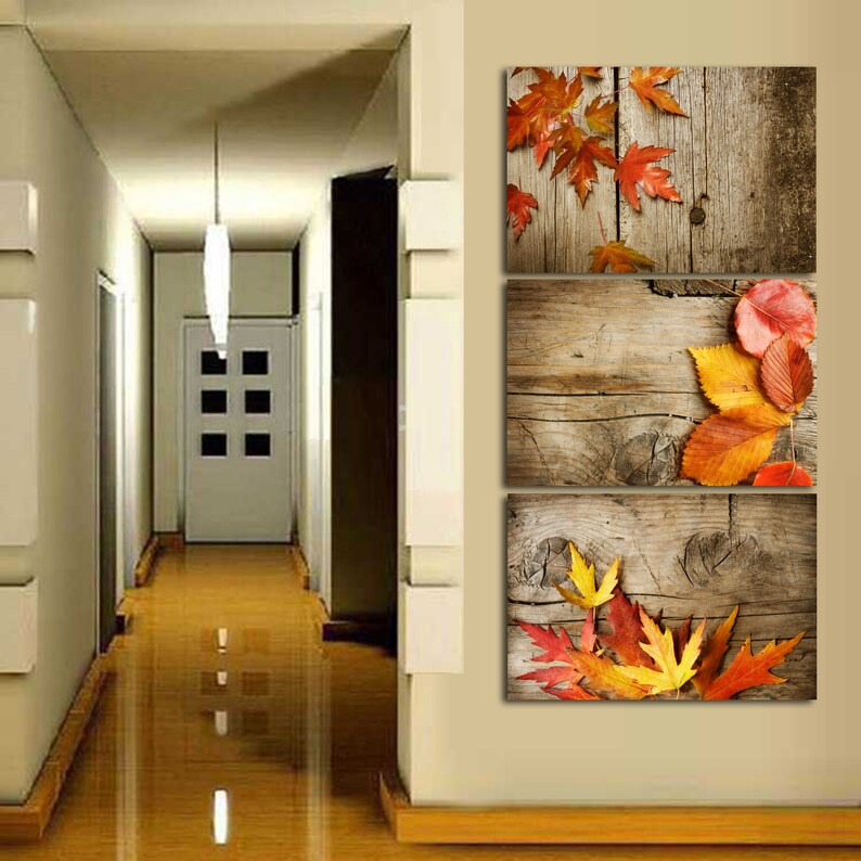 3 Panel Split Canvas Print Horizontal or Vertical Autumn - Etsy