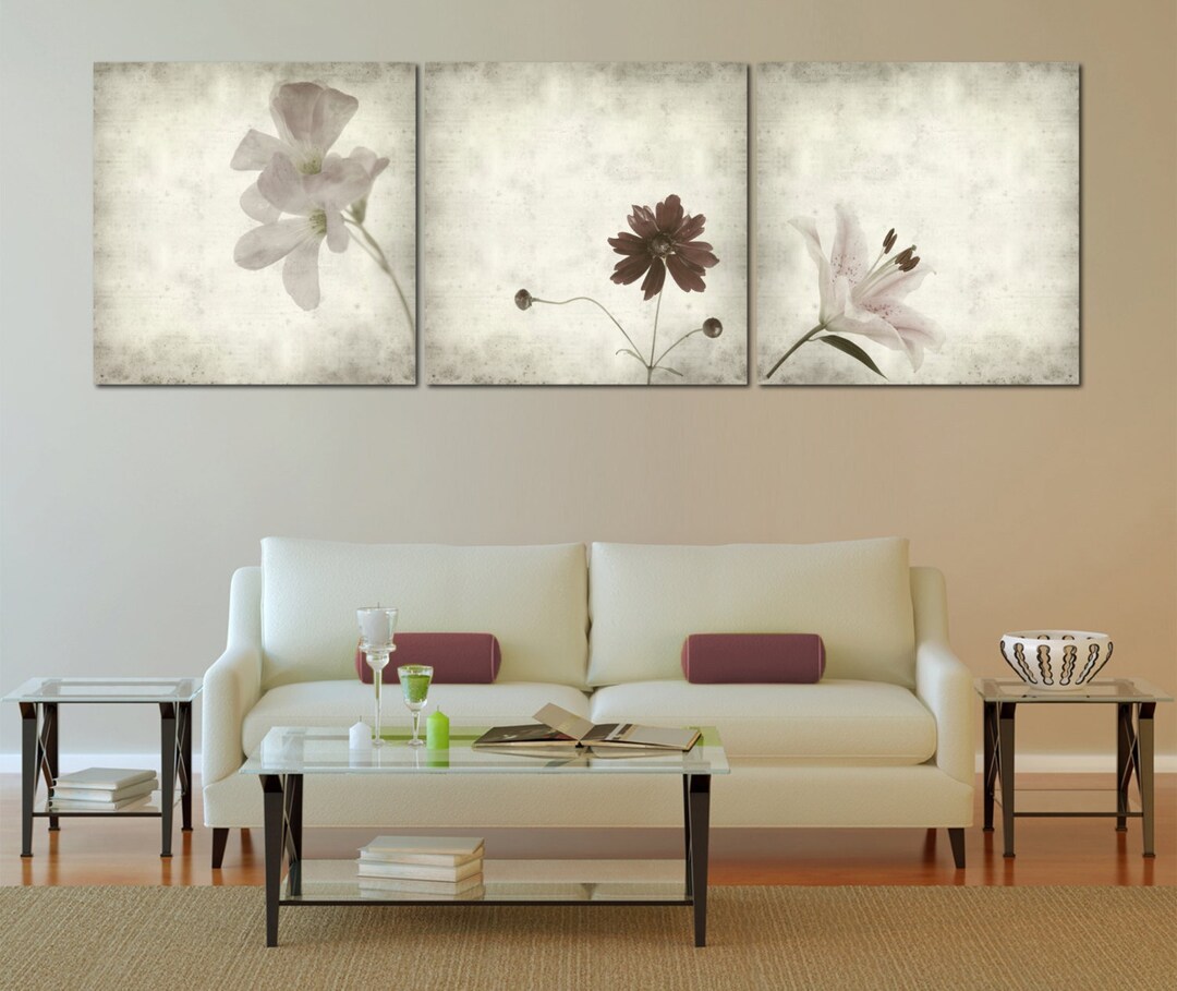 3 Panel Split Canvas Vintage Panoramic Picture Canvas Print. Old ...