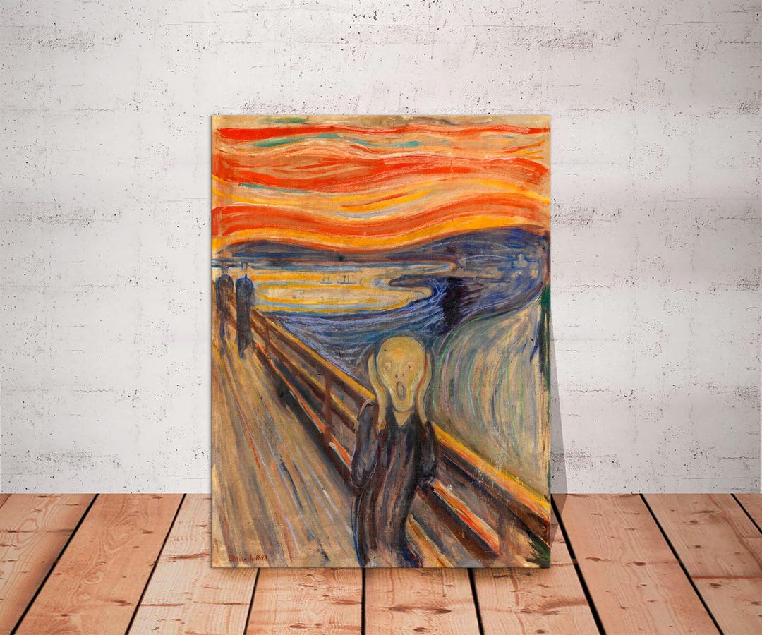 The Scream Canvas Print: Edvard Munch Giclée Fine Art, Expressionist ...