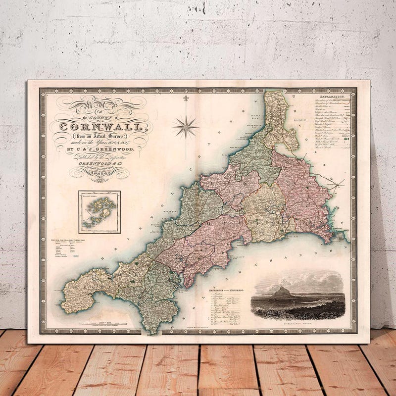 Vintage Cornwall Prints - Etsy