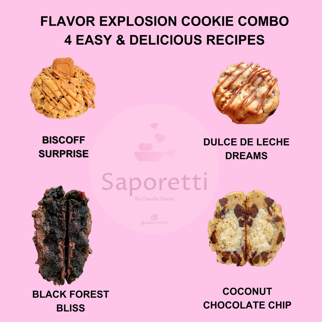 Flavor Explosion Cookie Combo – 4 Easy & Delicious Recipes. Gourmet ...