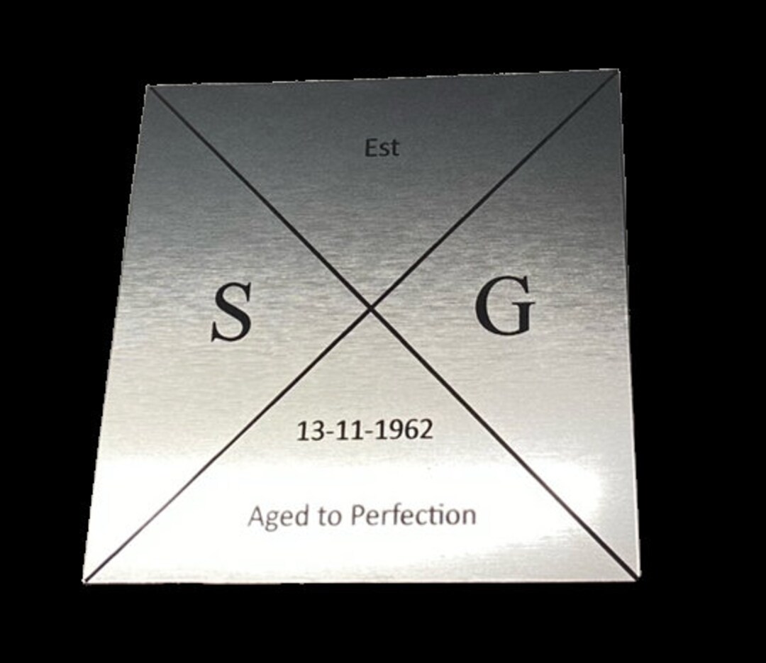 Memorial Plaque Trolase 100x100mm - Etsy Australia