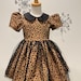 Safari Birthday Dress/ Sparkly Leopard Print Kids Dress / Cheetah Dress ...