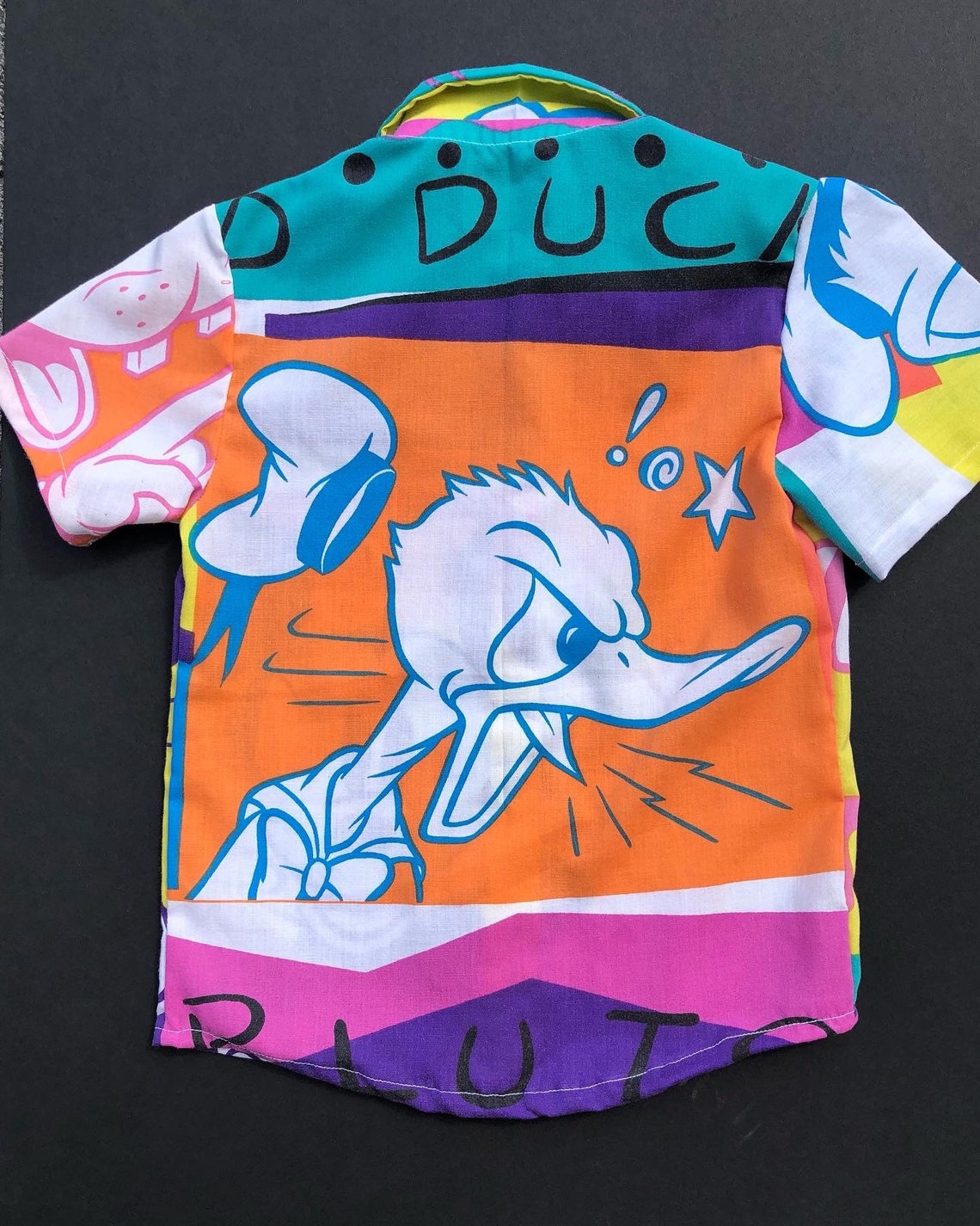 Upcycled Rare Vintage Mickey Button Up/ Retro Disney Button - Etsy