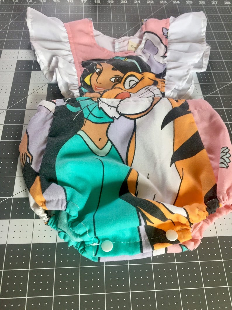 Vintage Princess Jasmine Romper or Skirt romper | Etsy