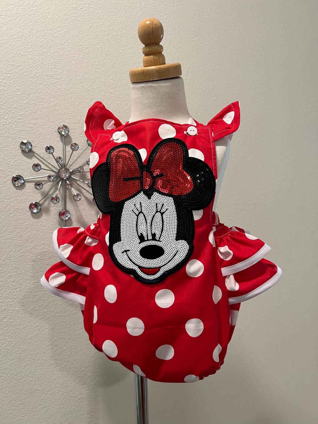 Minnie Mouse Ruffle Bum Romper / Disney Outfits / Toddler Romper ...