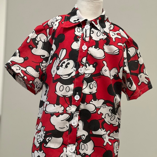 Mickey Mouse Dress Shirt - Etsy