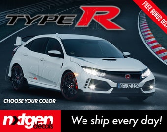Civic Type R Decals - Etsy