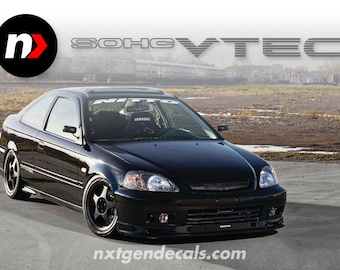Honda Civic Stickers - Etsy
