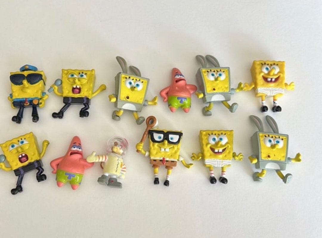 Spongebob Squarepants Lot of 12 Miniature Figures Vintage - Etsy