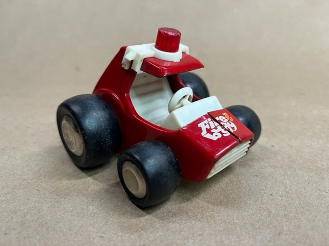 Buddy L - Fire Buggy Small Vintage Toy Car - Red and White, Red Siren ...