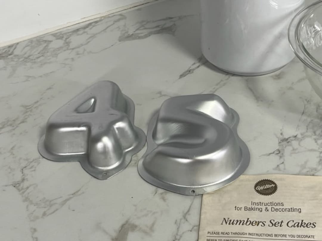 Number Cake Pans 1990s Vintage Wilton - Etsy