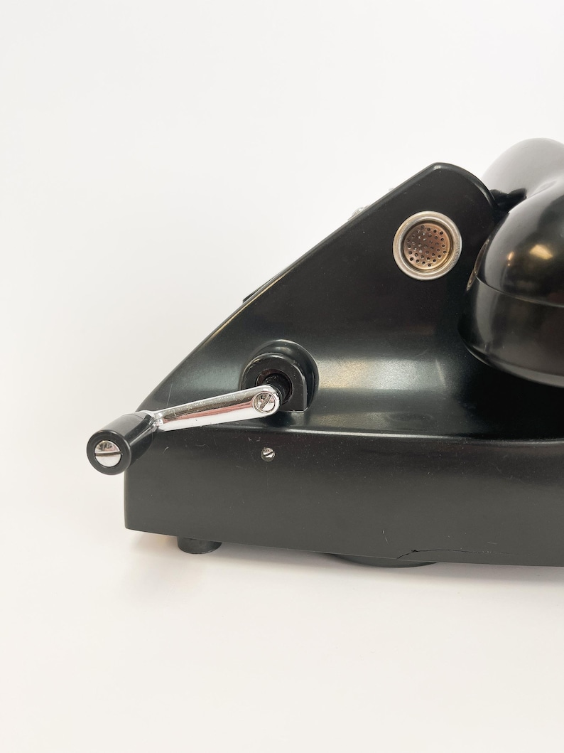 Art Deco Phone - Rare 1940s Art Deco Bakelite Hand Crank Telephone ...