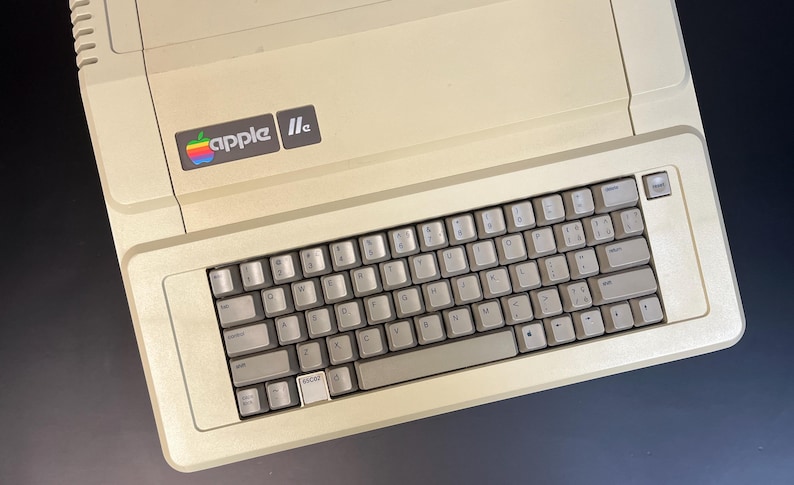 Vintage Apple Iie Computer System – Dual Diskette Drive, Monitor ...