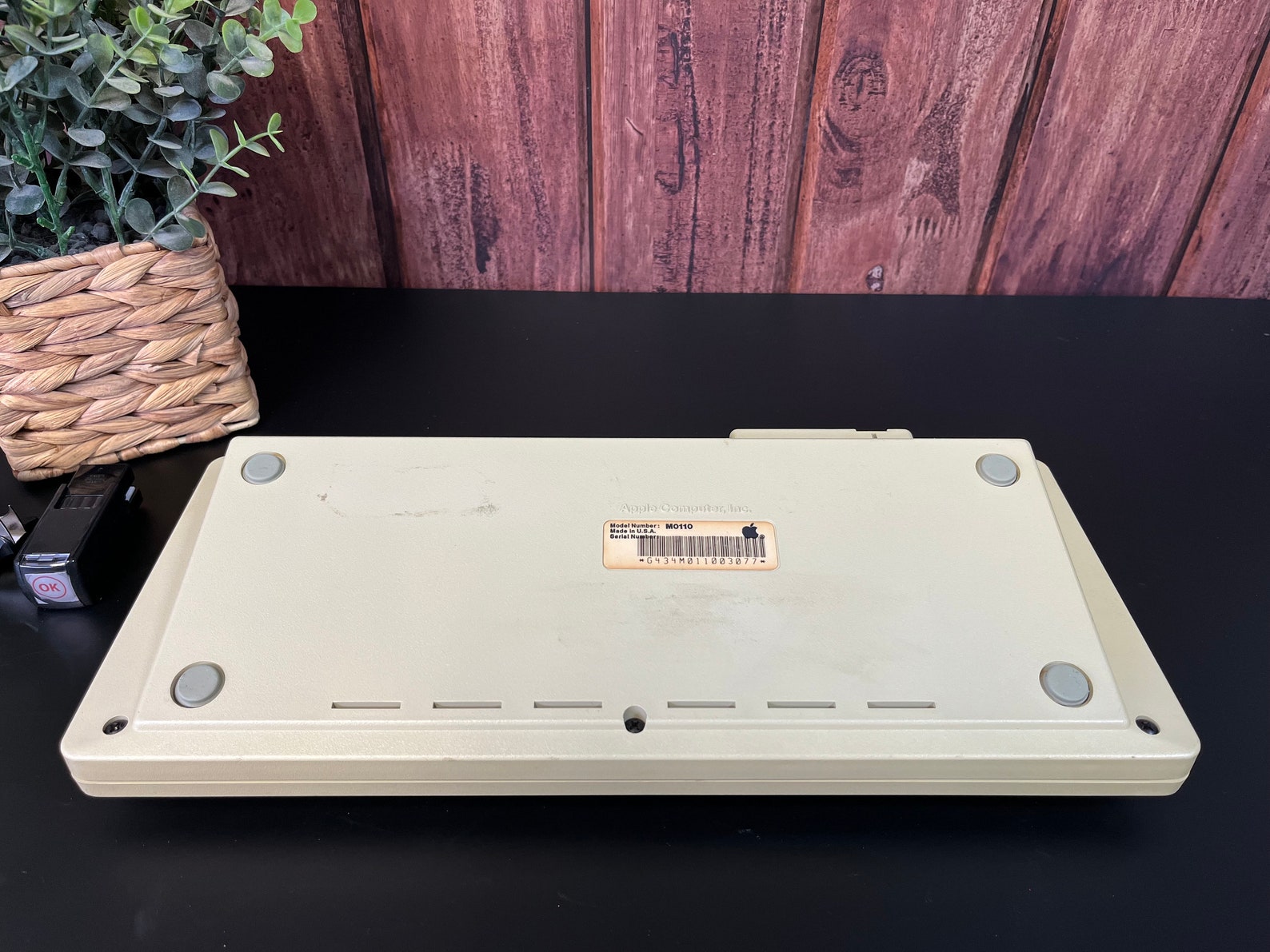 Mac Keyboard, VERY EARLY Production Vintage Macintosh Plus Retro Apple ...