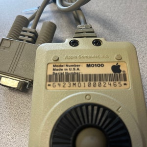 Vintage Mac Mouse, VERY EARLY Production Mouse M0100 June 1984 RARE ...