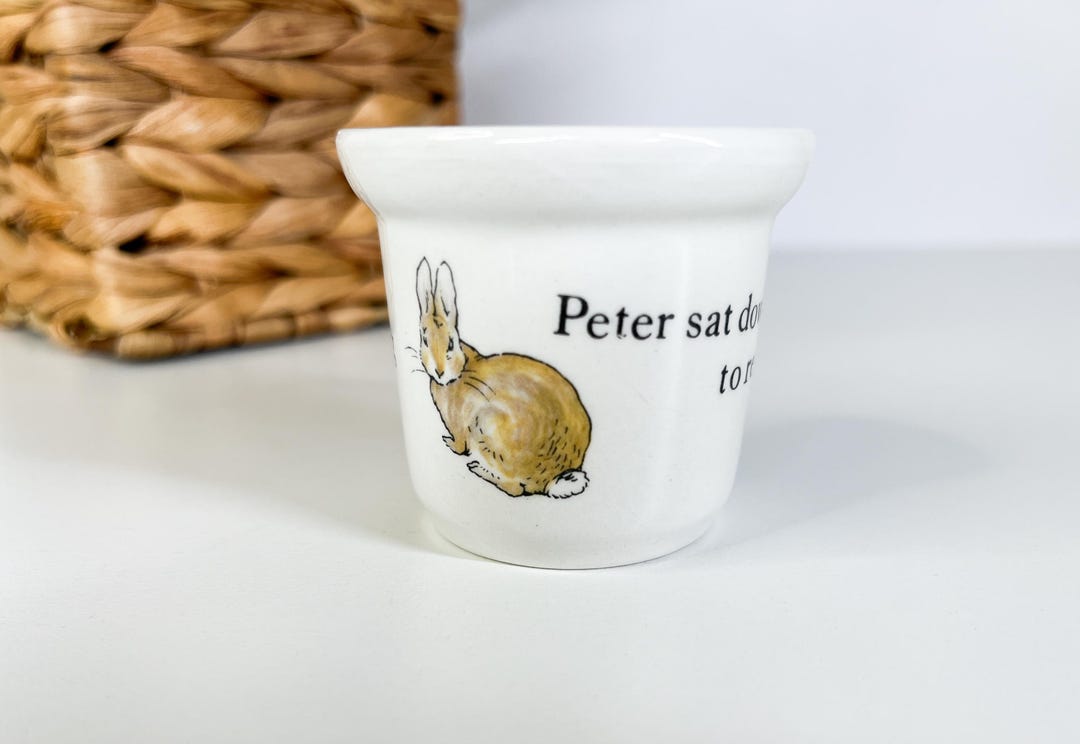 Eggcup - Wedgwood Peter Rabbit, Beatrix Potter Rabbit, Watering Can and ...