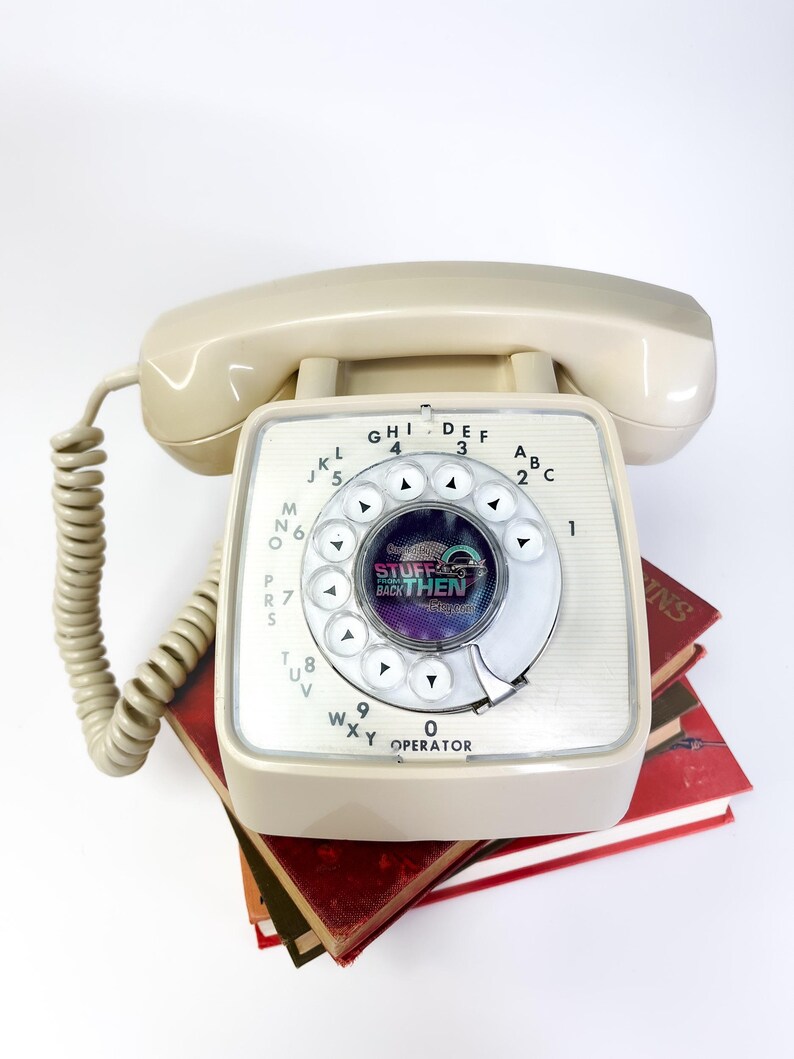 MCM Phone 1983 – Rotary Dial, Mid Century Postmodern Style – Vintage ...