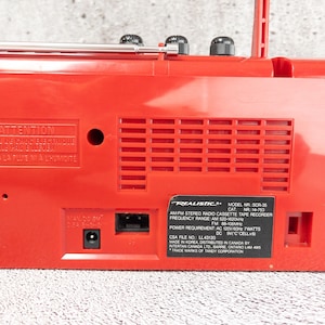 Boombox Vintage Realistic SCR-35 Boombox – Red Stereo Sound Cassette ...