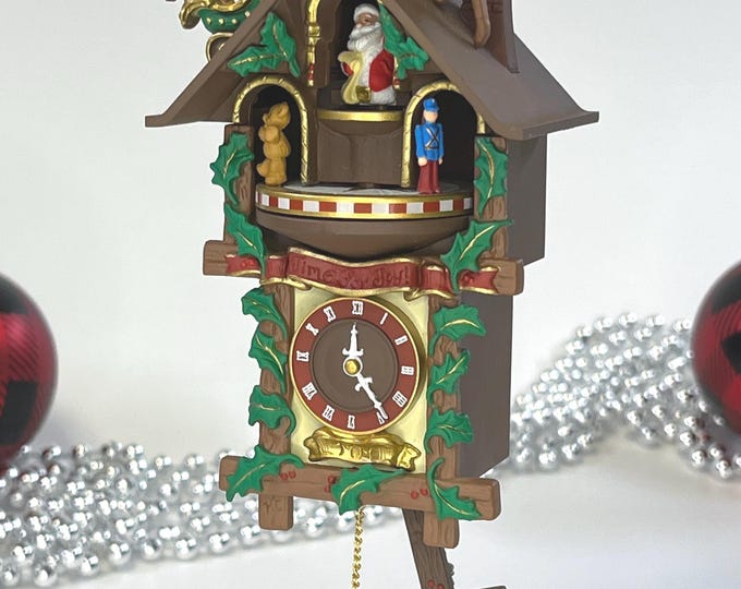 Cuckoo Clock, Hallmark Keepsake Ornament- Time for Joy, Windup - With ...