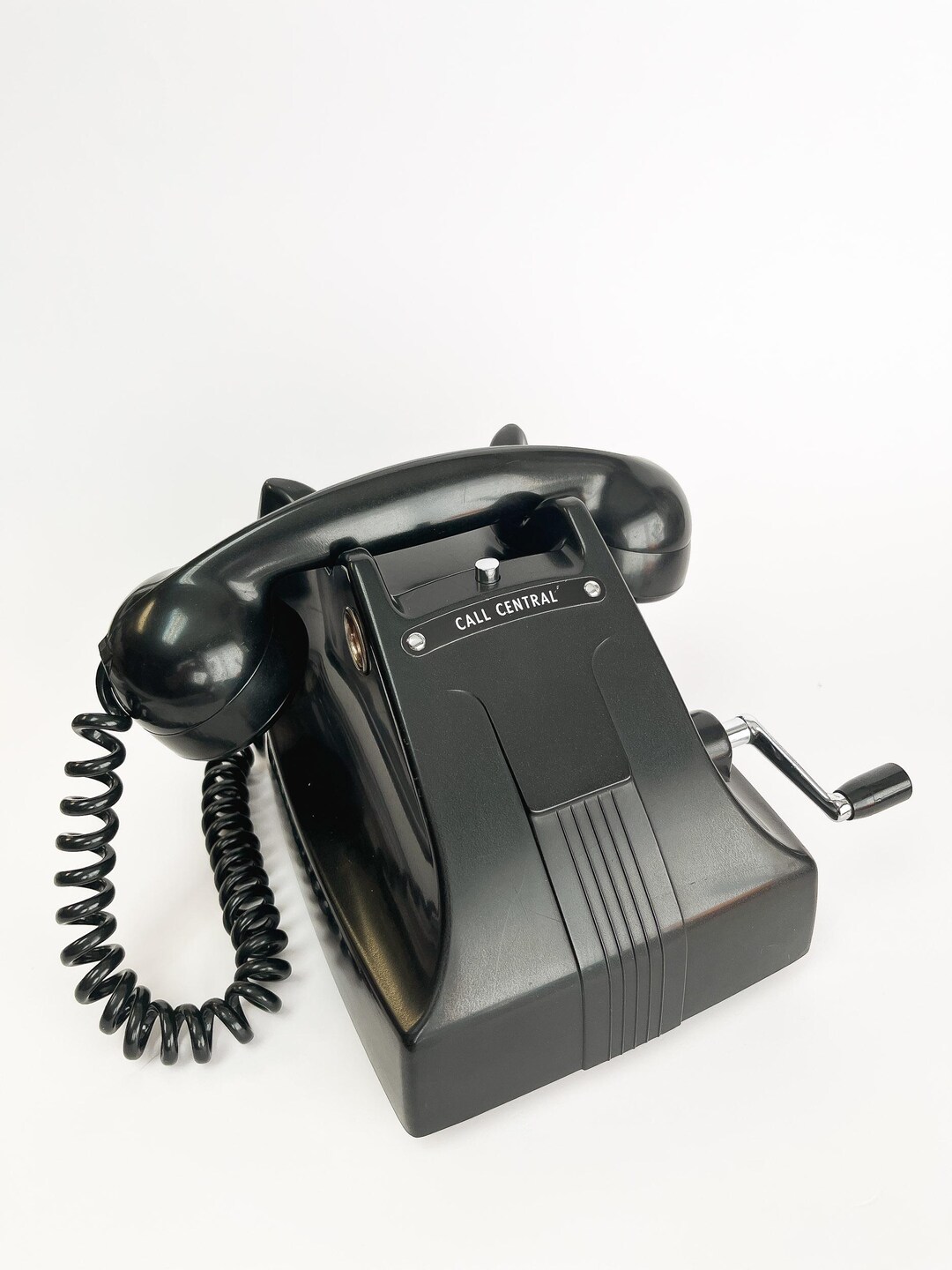 Art Deco Phone - Rare 1940s Art Deco Bakelite Hand Crank Telephone ...