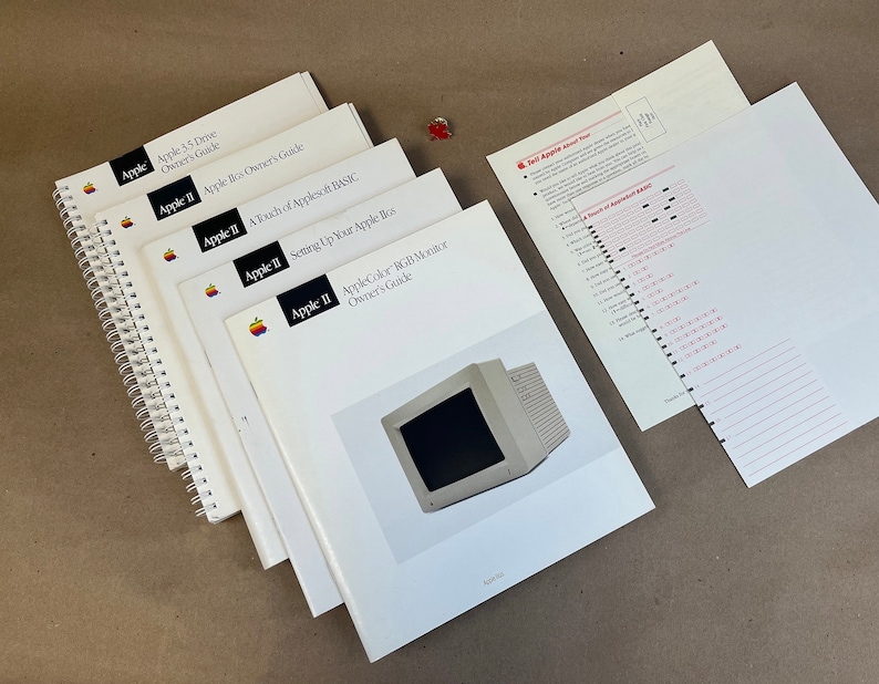 Apple II GS Retro Macintosh Vintage Hardware Manuals - BUNDLE ...