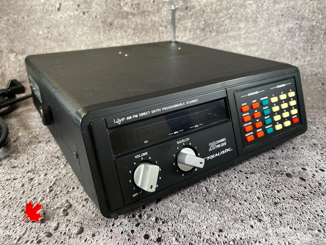Realistic Pro 2020 UHF VHF Scanner - 20 Channel Am/fm Direct Entry ...