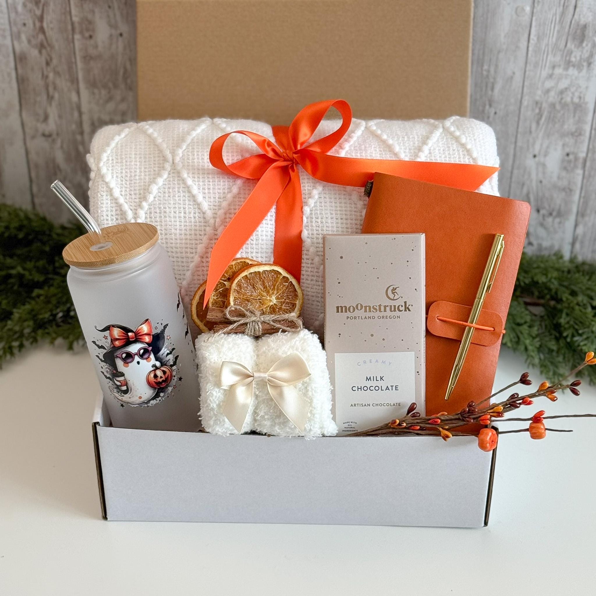 Hygge Pumpkin Fall Gift Box, Boo Basket, Spooky Season Gift, Cozy Fall ...