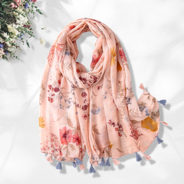 Floral Scarf - Etsy