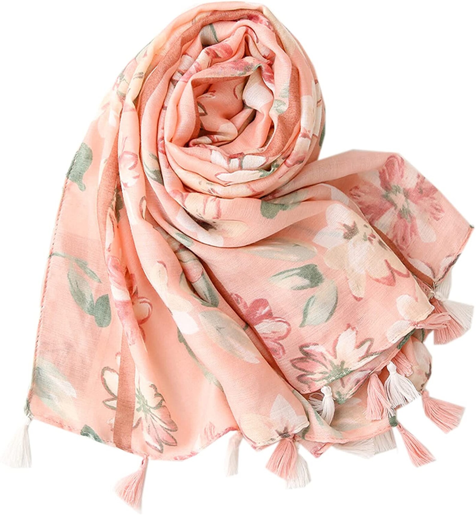 Blush Pink Scarf Leaf Summer Personalized Gift Scarves Wrap - Etsy