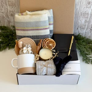 Gift Baskets for Women, Hug in a Box for Women Gift Set, Hygge Gift Box ...