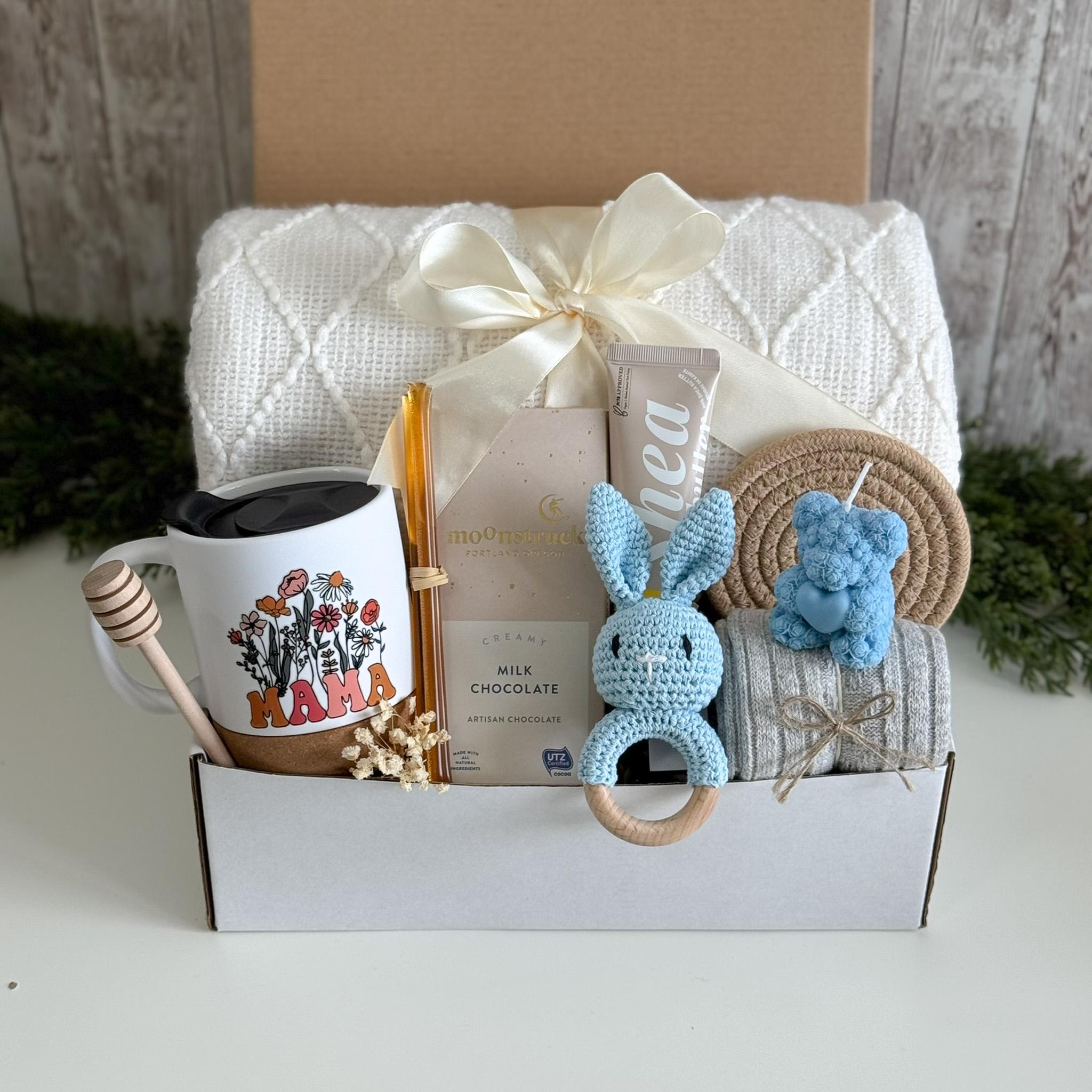 New Mom and Dad Gift Basket, New Baby and Mom Gift Basket, Postpartum ...