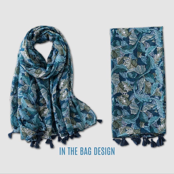Blue Scarf - Etsy