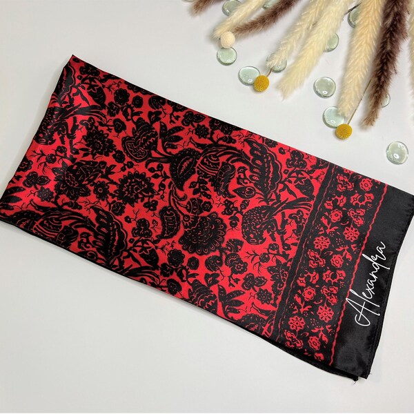 Red Head Scarf - Etsy