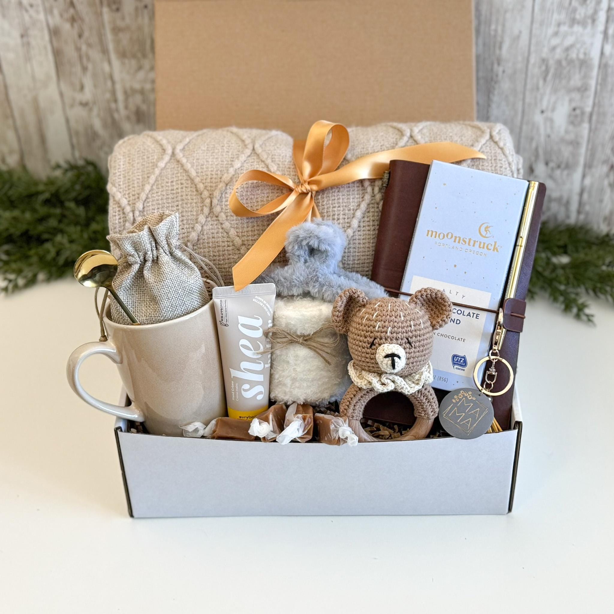New Mom Gift Box, New Mom Care Package, New Mom Gift Basket, Postpartum ...