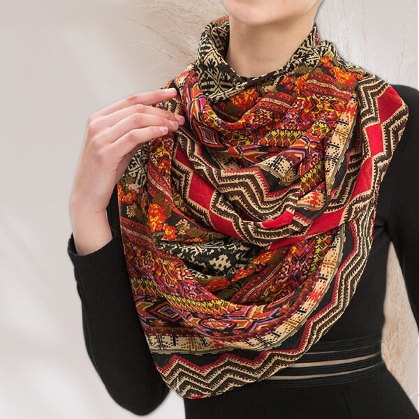 Aztec Infinity Scarf - Etsy