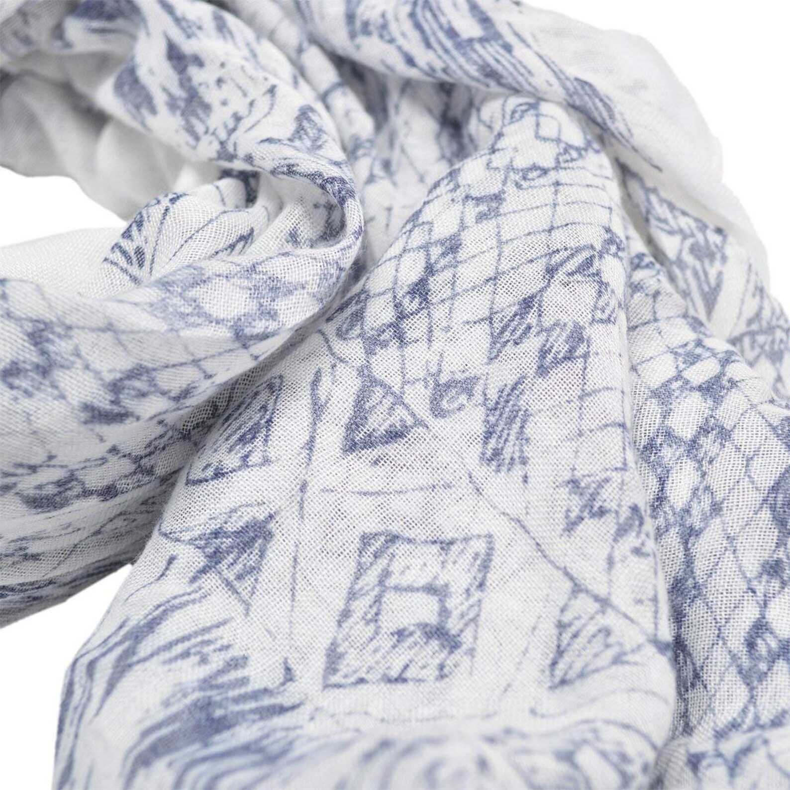 Lightweight Cotton Scarf / Spring Summer Scarf / Women Scarves | Etsy