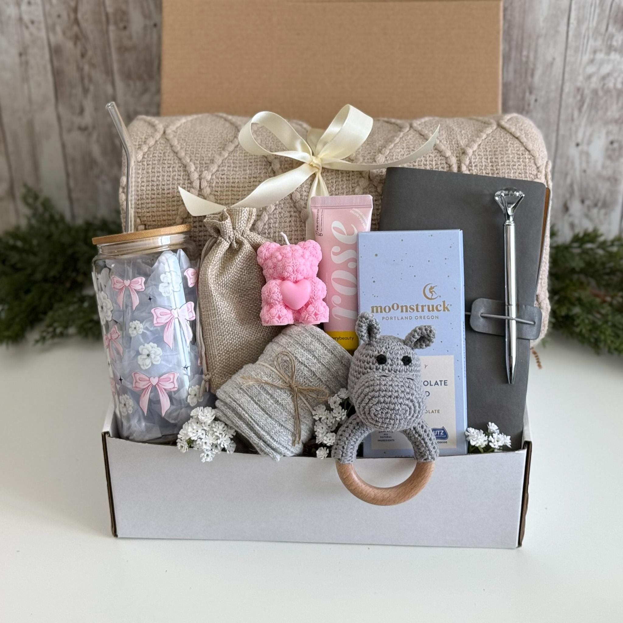Pregnancy Care Package for Mom to Be, Postpartum Gift Box, New Mom ...