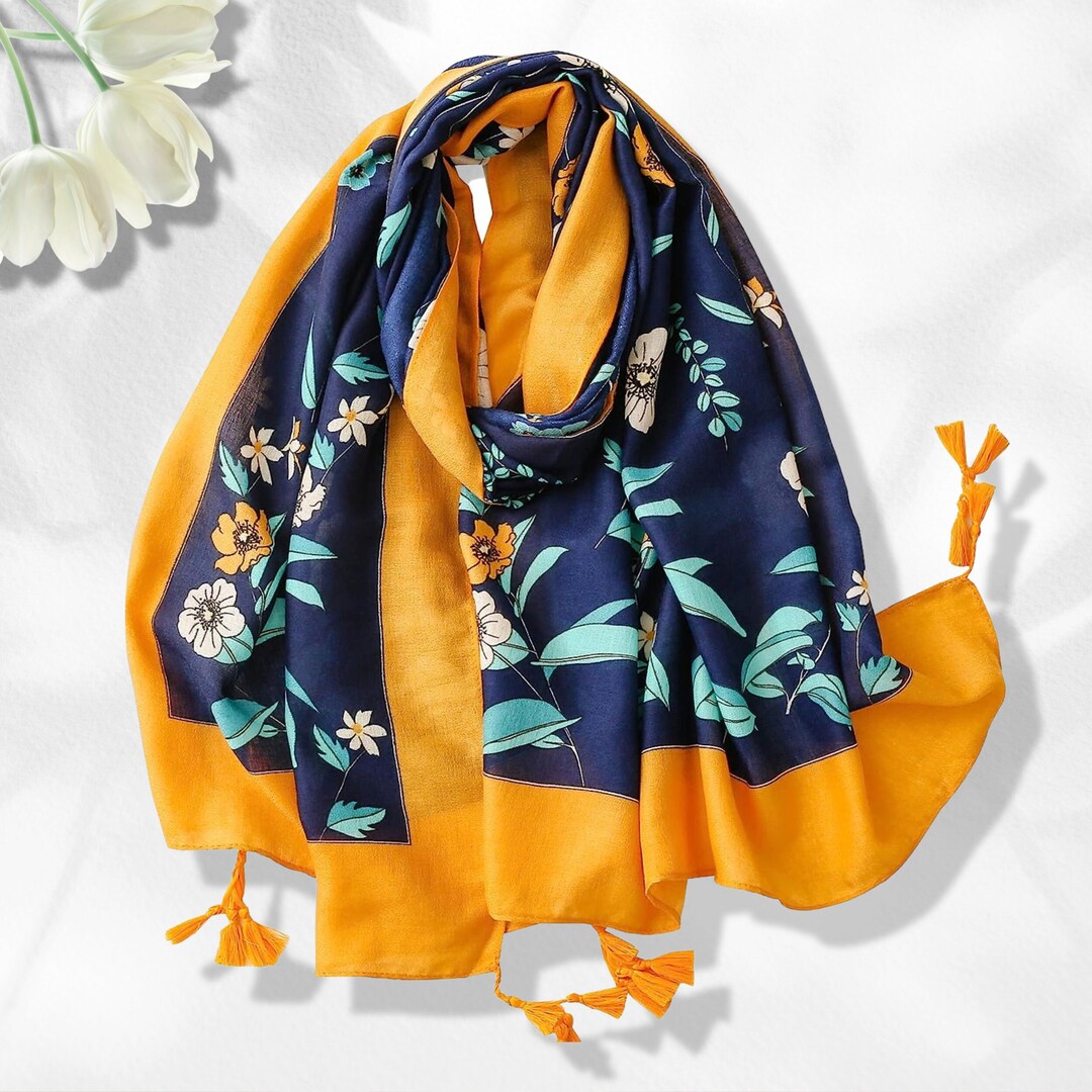Navy Scarf Women Scarves for Gifts Infinity Scarves Loop Personalized ...