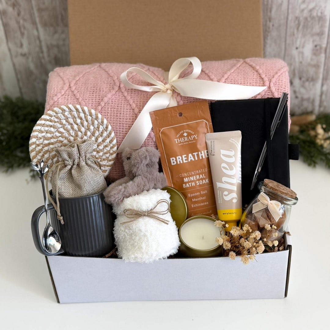 Bcba Appreciation Gift Basket, Extra Cozy Hygge Box, Thank You Gift Box ...