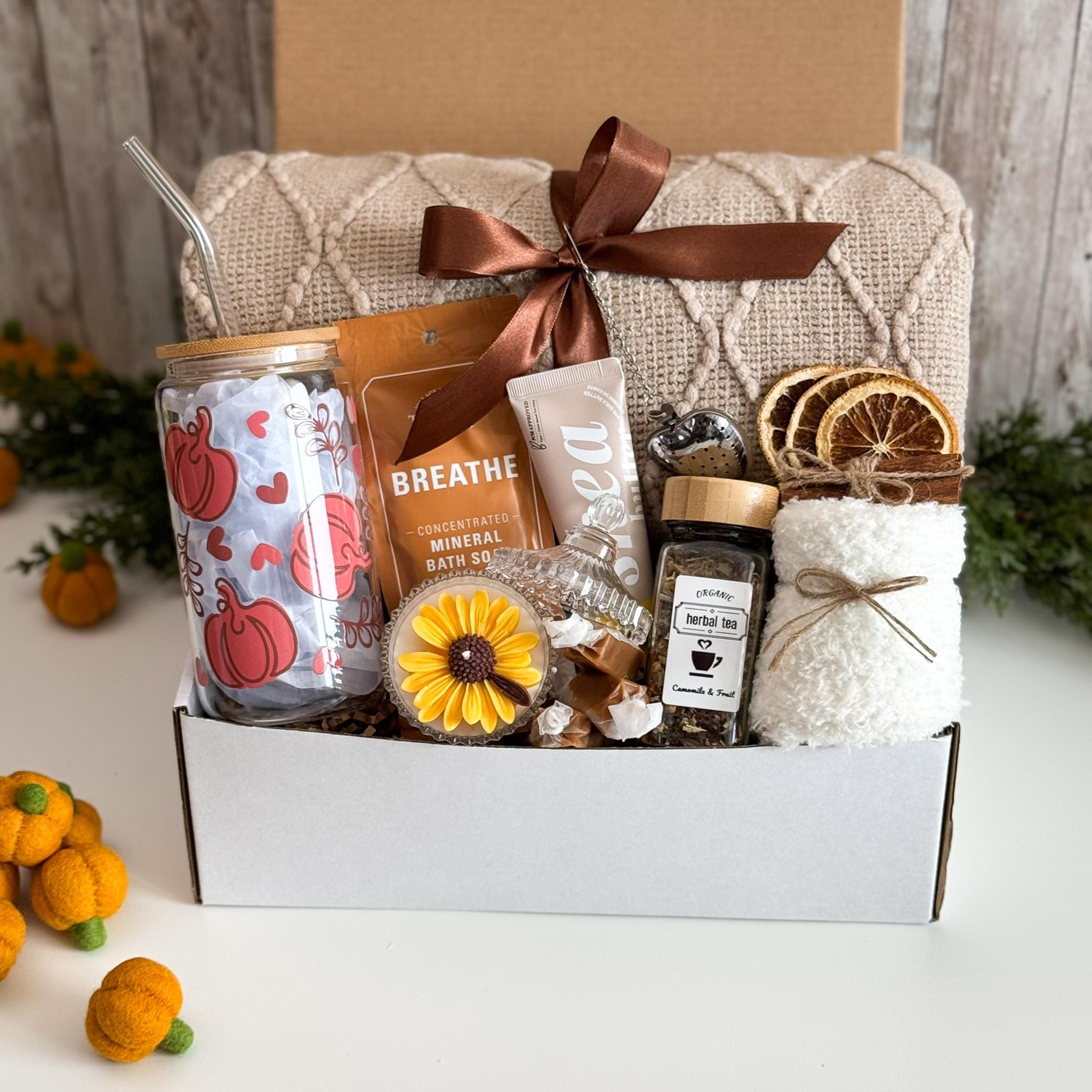 Hygge Pumpkin Fall Gift Box, Boo Basket, Spooky Season Gift, Cozy Fall ...