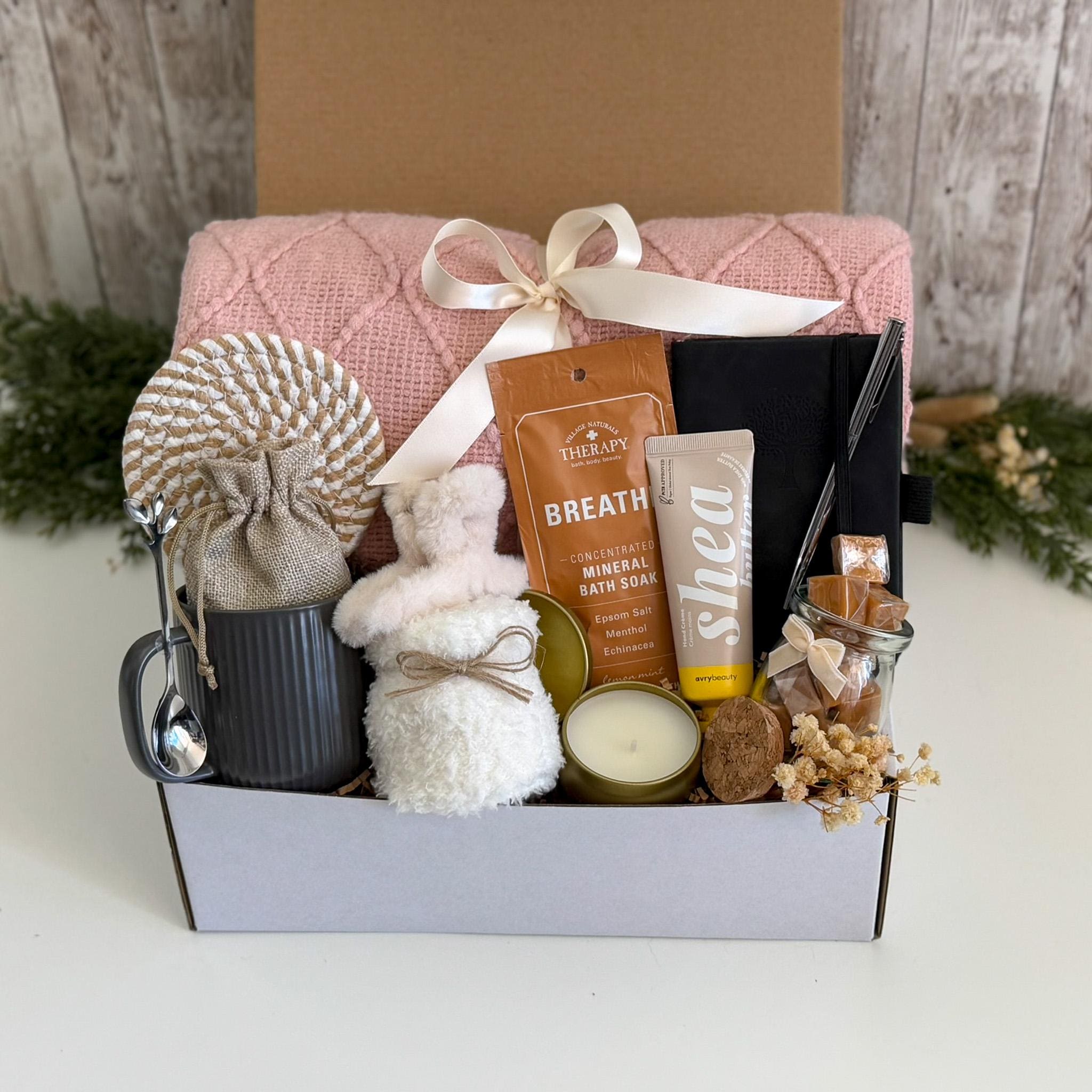 Sending Sunshine Gift Basket for Her, Get Well Soon Gift for Women ...