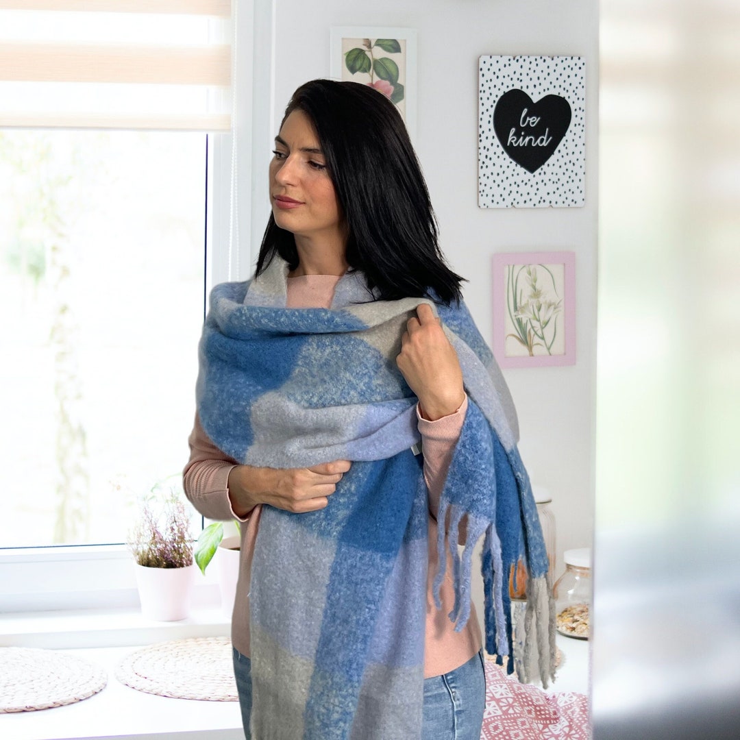 Soft Winter Scarf, Hygge Gift Box With Blanket Scarf, Hygge Gift for ...