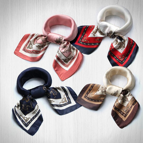 Silk Neck Scarf - Etsy