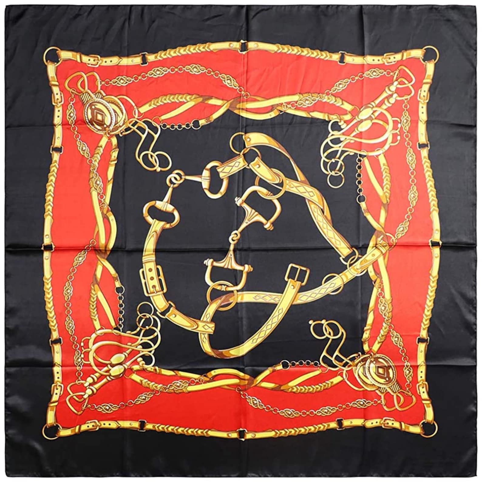 Black Silk Scarf Red Large Silk Head Scarf Silk Headscarf - Etsy