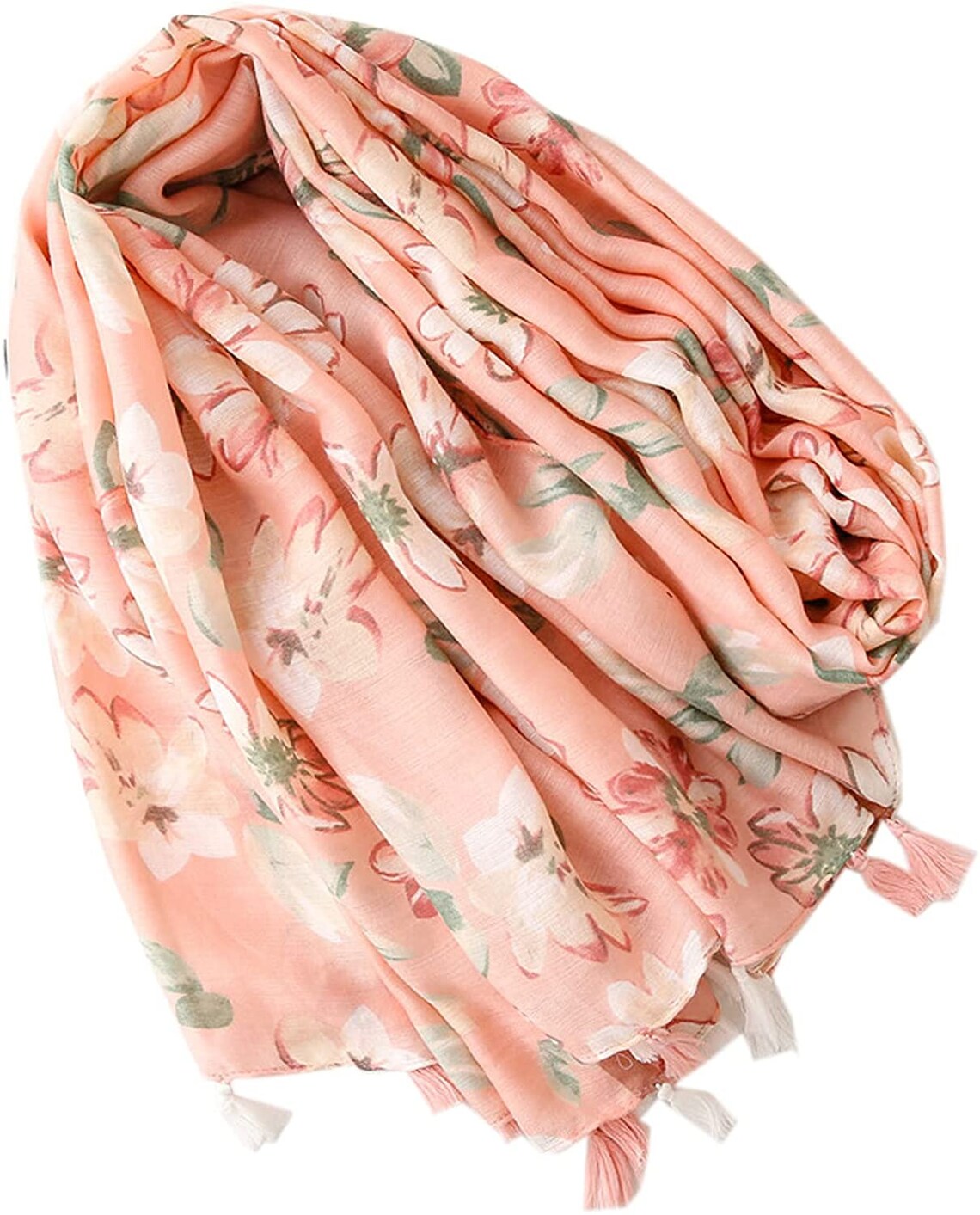Blush Pink Scarf Leaf Summer Personalized Gift Scarves Wrap - Etsy
