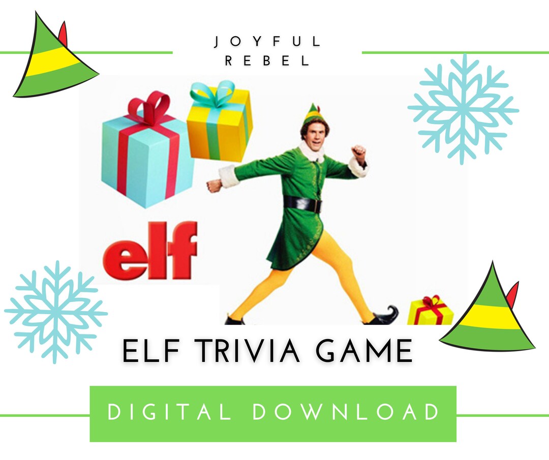 Elf Movie Trivia christmas Holiday Game Digital Download - Etsy