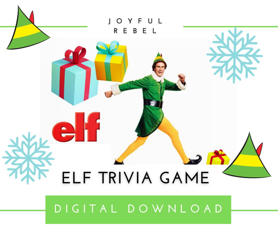 Elf Movie Trivia christmas Holiday Game Digital Download - Etsy