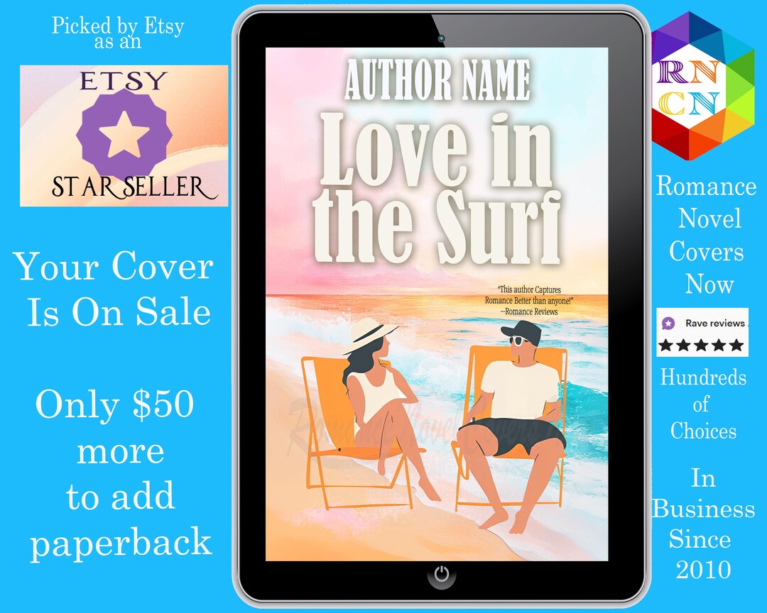 Love in the Surf: Romance Book Cover Indie Authors Budget Covers ...